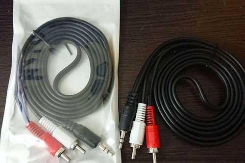 Кабель AUX mini Jack 3.5mm (m) - 2 RCA (m) 1.5м