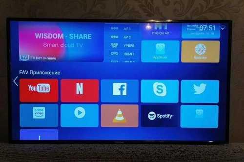 SmartTV 42”(106см) AndroidTV Wi-Fi, FullHD