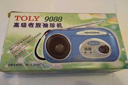 Радиоприемник toly TO-9088 с кассетным плеером