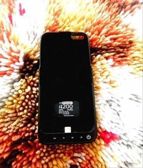 Чехол аккумулятор для iPhone 5s.солнечный