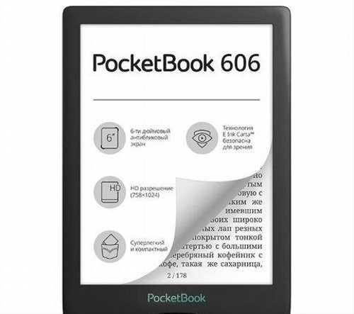 Электронная книга PocketBook 606 (PB606-E-RU) Blac