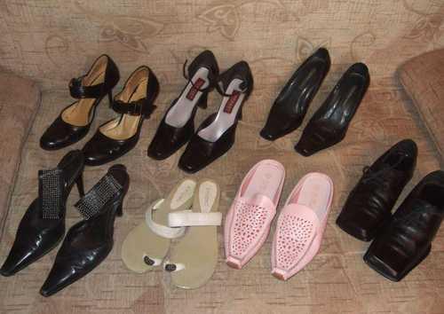 Туфли, босоножки, шлепки, ботинки 10 пар обуви
