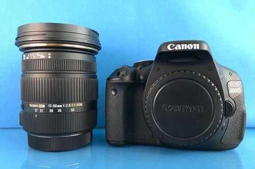 Canon EOS 600D kit Sigma 17-50mm 2.8 OS HSM (K183)