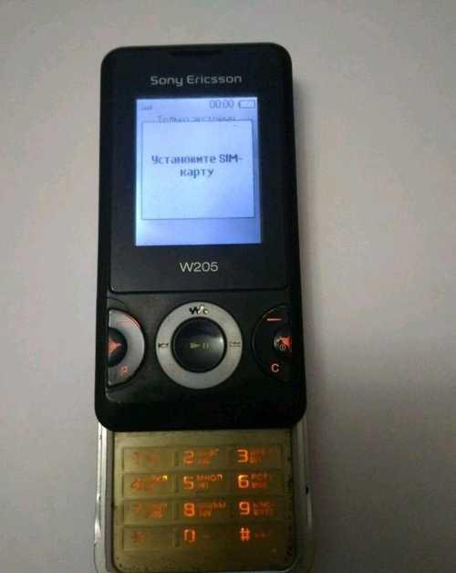 Sony ericsson W 205 на запчасти (рабочий)