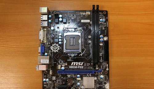 Материнская плата MSI H81M-P33 LGA1150