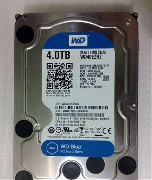 Western Digital WD Blue Desktop 4 TB (WD40ezrz)