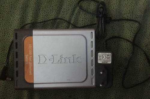 Коммутатор D-Link DES-1005D/с 5 портами 10/100 Мби