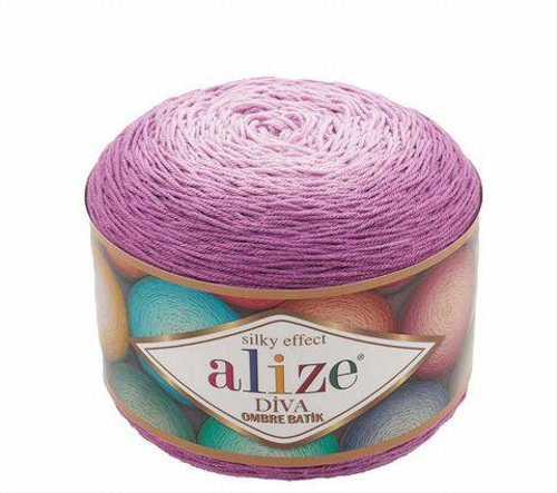 Пряжа Alize Diva Ombre batik (Дива омбре батик)