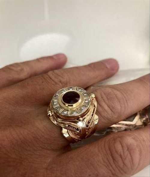 Перстень Мужской Золотой Фото