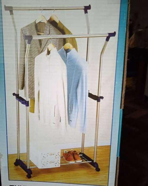 Вешалка напольная двойная для блуз и пиджаков