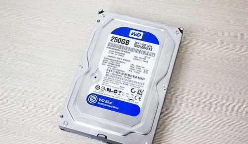 Жёсткий диск 250 GB WD Blue для компьютера