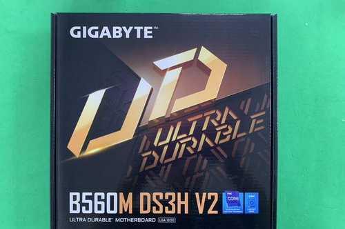 Gigabyte B560M DS3H V2, mATX LGA 1200, NEW нал,б/н