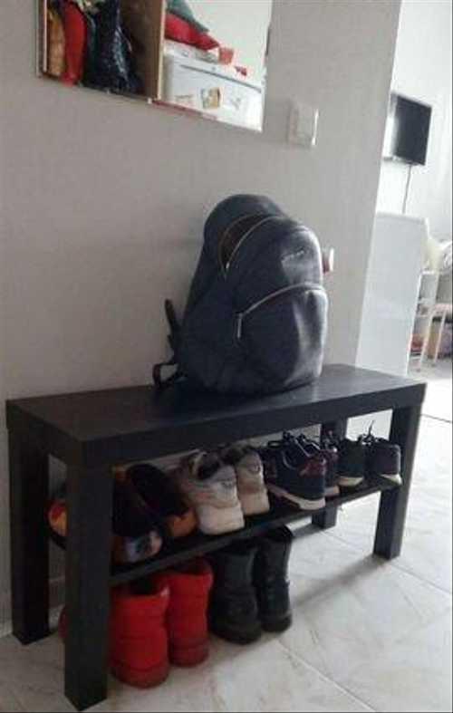 Обувница лавочка деревянная IKEA