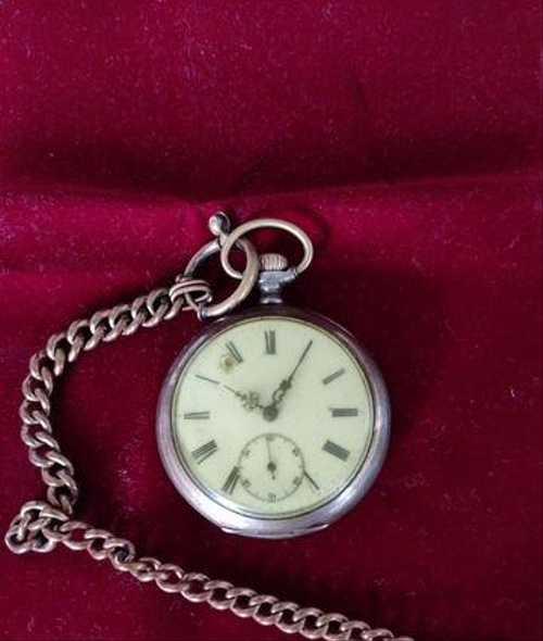 Старинные швейцарские часы с цепочкой