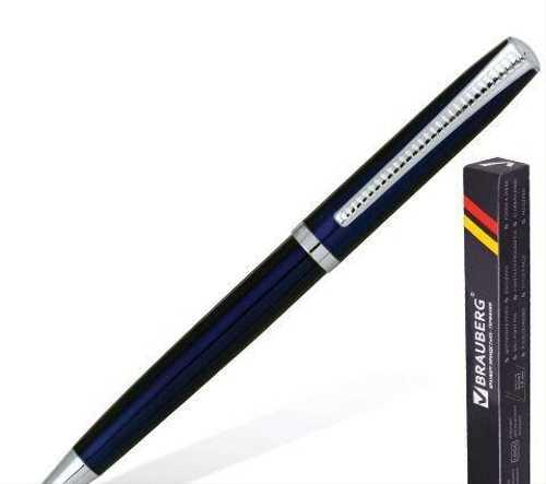 Ручка шариковая бизнес-класса "Cayman Blue", синий корпус, серебристые детали, 1 мм, синяя