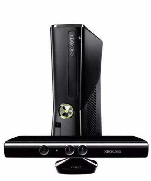 Xbox 360 kinnect 250 Гб + более 100 игр