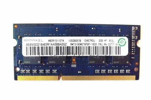 Оперативная память SO-dimm DDR3L 2Gb Ramaxel