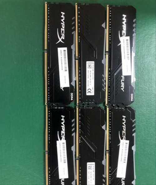 Оперативная память DDR 4 Kingston Hyper X Fury RGB