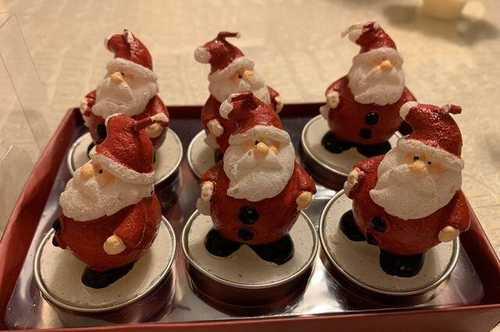 Декоративные свечи для интерьера Деды Морозы