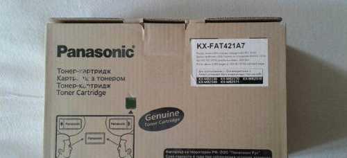 Картридж Panasonic KX-FAT 421A7, новый,оригинальны