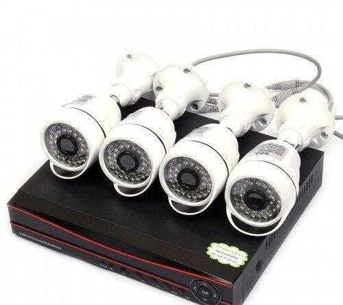 Комплект IP видеонаблюдения 4 камеры XPX K3904 4MP