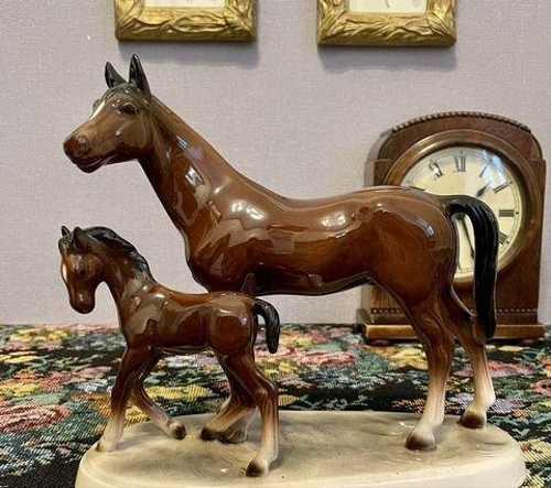 Лошадь с жеребёнком Hertwig &Co,Katzhutte 1941-58