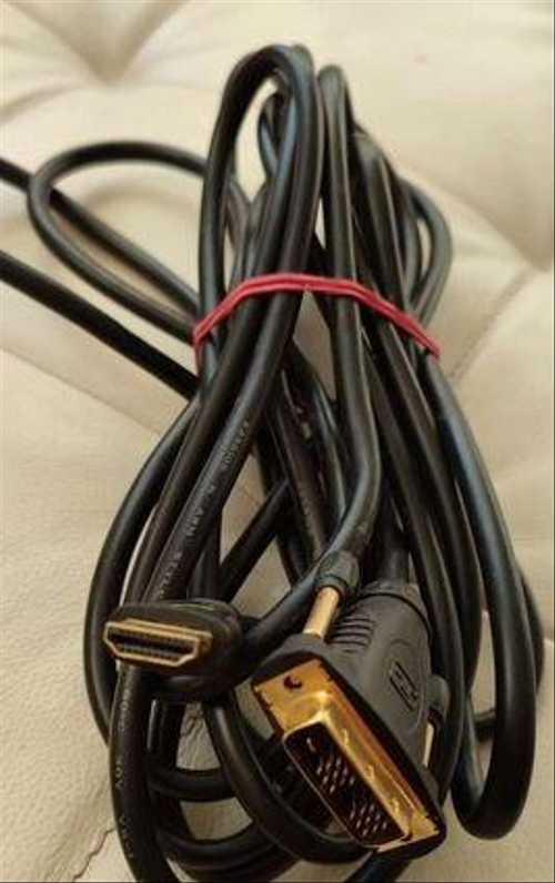 Кабель hdmi - DVI-D 5м