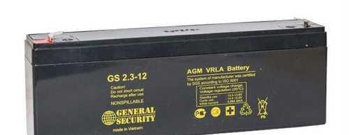 Аккумуляторная батарея General Security GS 2,3-12