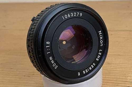 Nikon Lens Series E 50mm 1.8 Объектив на запчасти