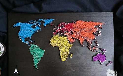 Карта мира, картина