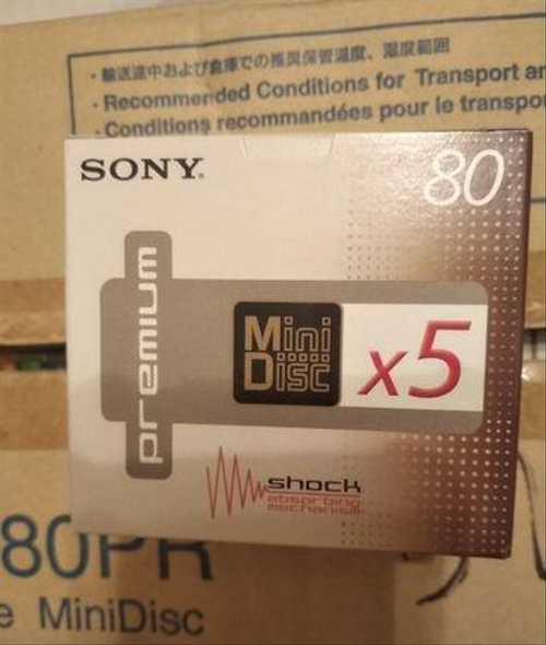 MD sony 80 premium (MDW80PR) X 5 pack минидиски