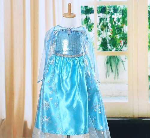 Платье Принцесса Эльза на рост 120-130, 130-140