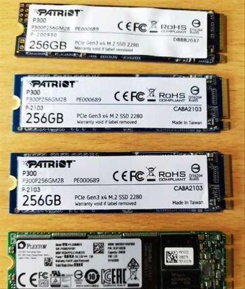 Жесткие диски SSD M2 Patriot, Plextor