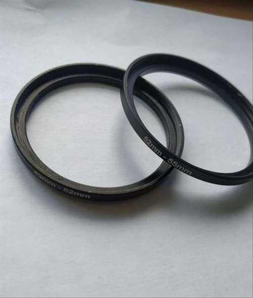 Повышающие переходные кольца 49-52, 52-55 мм