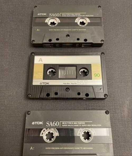 Аудиокассеты tdk SA60 2 шт и SA90