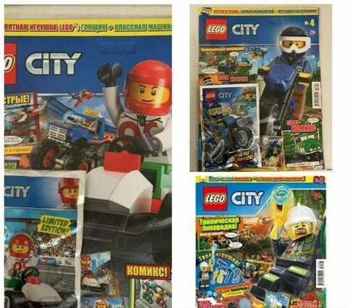 Lego City журнал с игрушкой новые