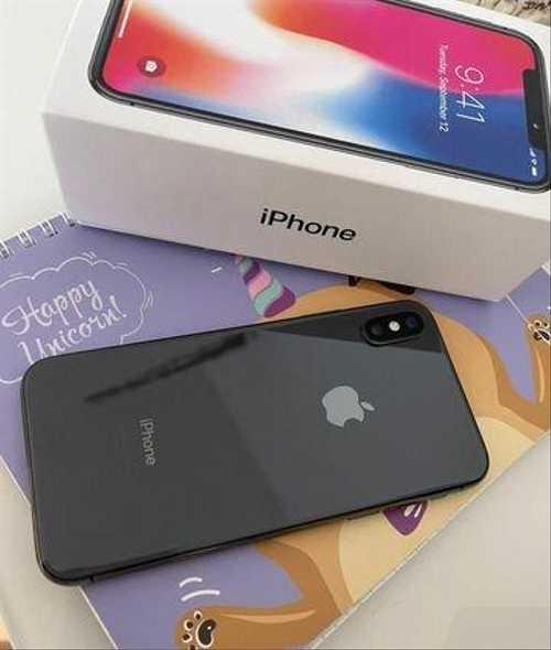 iPhone X 64gb space gray + комплектация