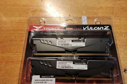 Team T-force vulcan Z 16GB (2 x 8GB) DDR4 3200 мгц