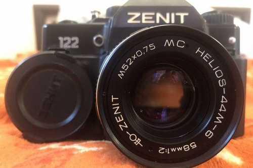 Фотоаппарат Zenit 122, линза Helios 44-M-6
