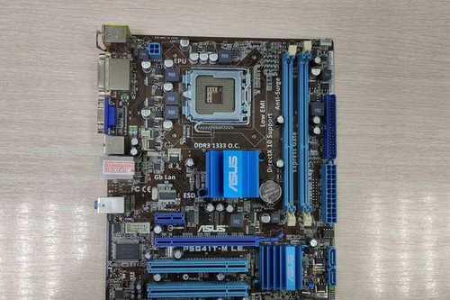 Материнская плата asus P5G41T-M LE, s775, DDR3