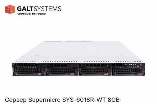 Сервер Supermicro SYS-6018R-WT 8GB 1xE5-2637v3