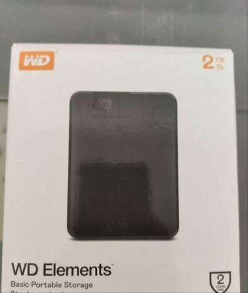 WD Elements Portable (wdbu) 2 TB, черный