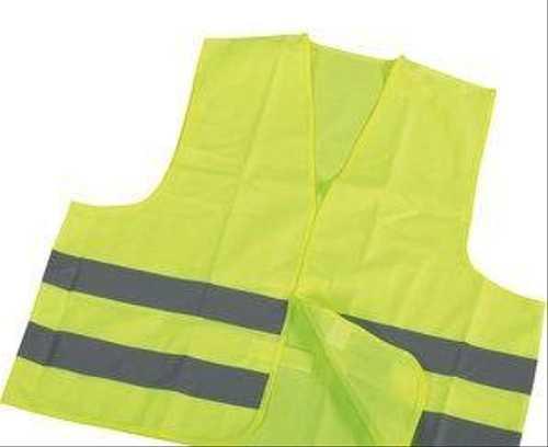 Жилет светоотражающий мото/вело Safety Vest желтый