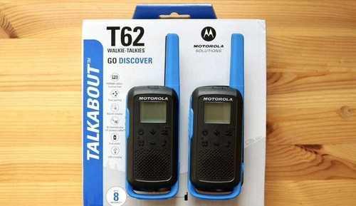 Рации Motorola Talkabout T62 Blue/Black (2 штуки)