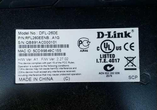 D-link dfl-260e