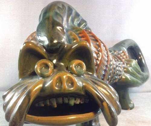 Статуэтка чудо-юдо керамика Проторьевы 1960-е Васи