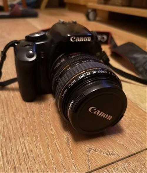 Canon EOS 450D + Объектив + вспышку + сумку