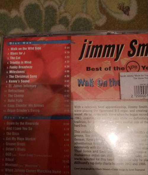 CD(лицензионный, 2CD) Jimmy Smith "Walk On the wil