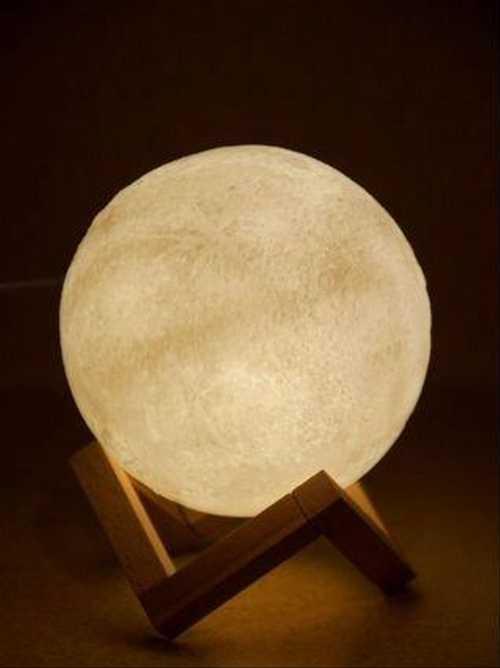 Светильник луна 3D / Ночник луна