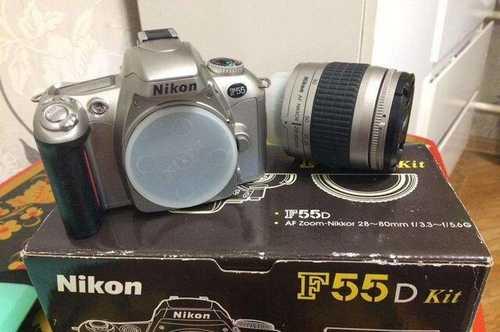 Зеркальный плёночный фотоаппарат nikon f55d kit